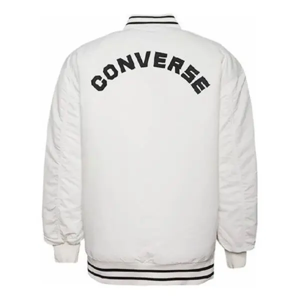 CONVERSE Padded Bomber Jacket - White/black