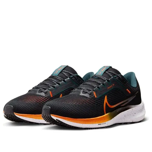 Nike Zoom Pegasus 40 Athletic Sneakers - Black/orange