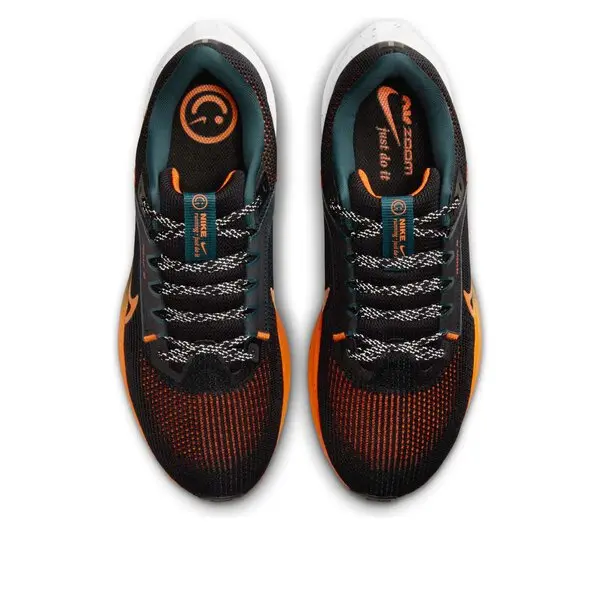 Nike Zoom Pegasus 40 Athletic Sneakers - Black/orange