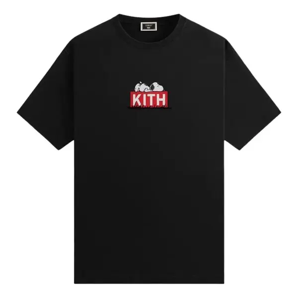 Kith For Peanuts Doghouse Classic Logo T-shirt - Black