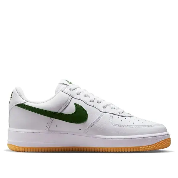 Nike Force 1 Low Sneakers - White/forest Green-gum Yellow