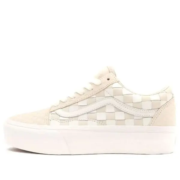VANS Old Skool Platform Woven Sneakers - White