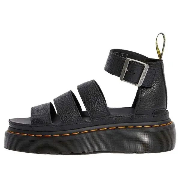 Dr. Martens Clarissa Ii Leather Platform Sandals - Black