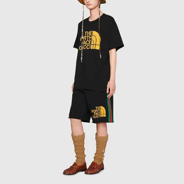 Gucci X The North Face Crossover Cotton Shorts - Black