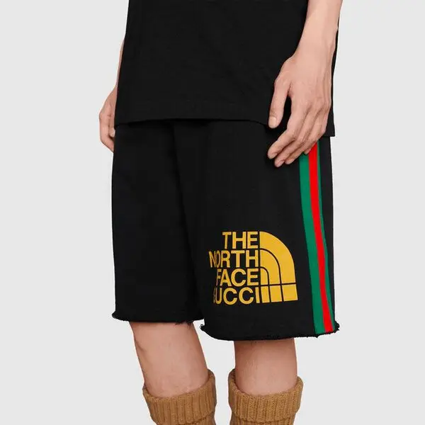 Gucci X The North Face Crossover Cotton Shorts - Black
