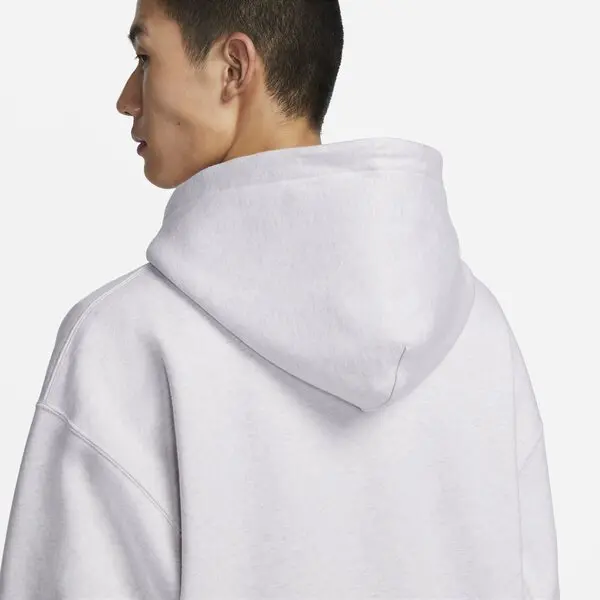Nike Solo Swoosh Fleece Pullover Hoodie - White