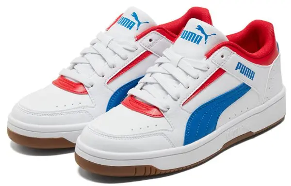 PUMA Rebound Joy Low Top Sneakers - White/red/blue