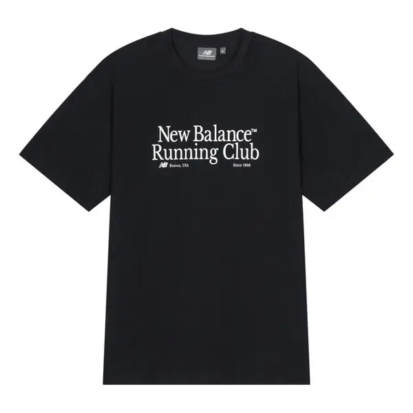 NEW BALANCE Club Graphic T-shirt Asia Sizing - Black