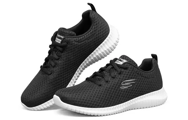 Sketchers Social Muse Low Top Sneakers - Black/white