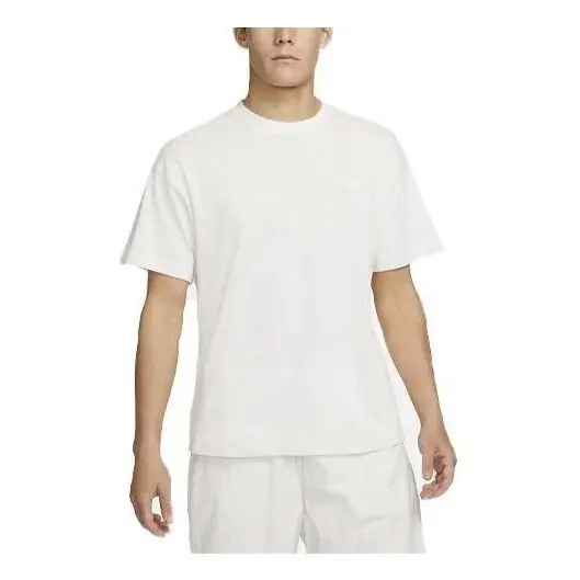 Nike Solo Swoosh Short Sleeve Knit Top - White