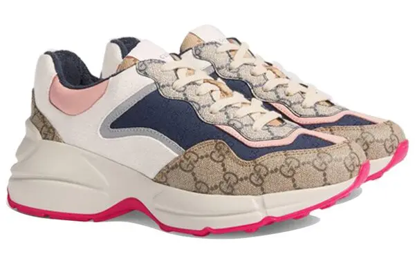 Gucci Gg Rhyton Sneakers - Brown