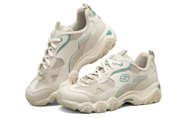 Sketchers D'lites 2.0 Athletic Sneakers - Whitebrownblue