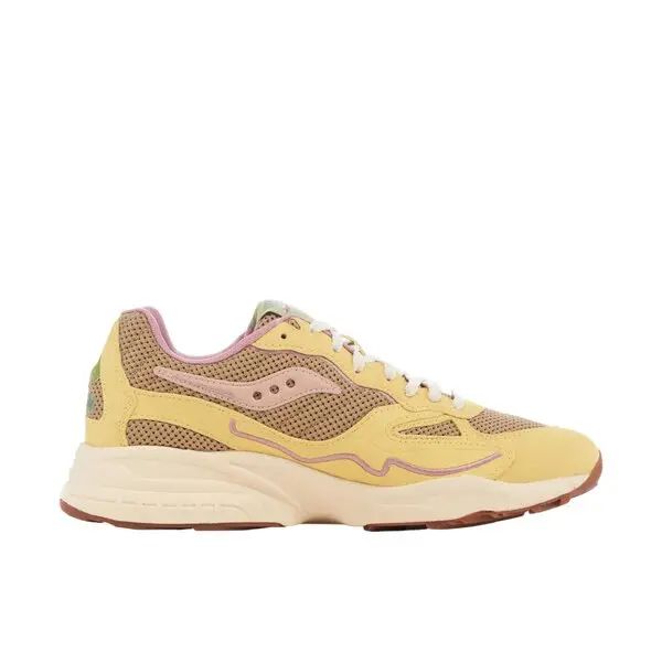 Saucony 3d Grid Hurricane Sneakers - Tan/yellow