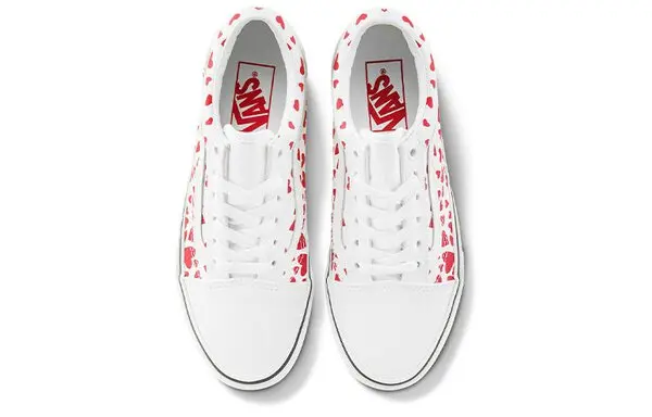 VANS Old Skool 'valentine Hearts' Sneakers - White/red