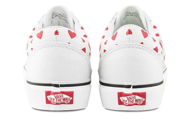 VANS Old Skool 'valentine Hearts' Sneakers - White/red