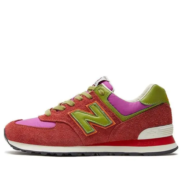 NEW BALANCE Stray Rats X 574 Sneakers - Brownred/green