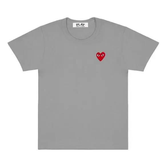 Play Comme Des Garcon Heart Logo T-shirt - Grey