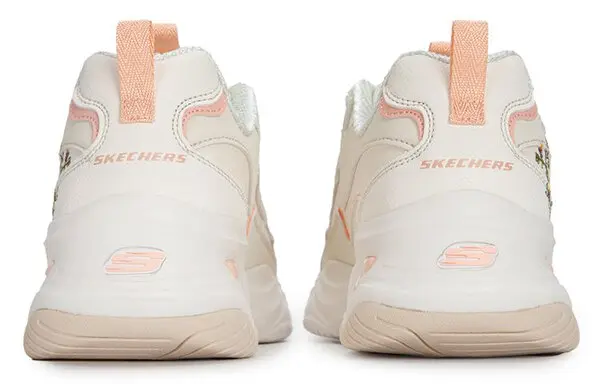 Sketchers D'lites 4.0 Low Top Sneakers - White/pink