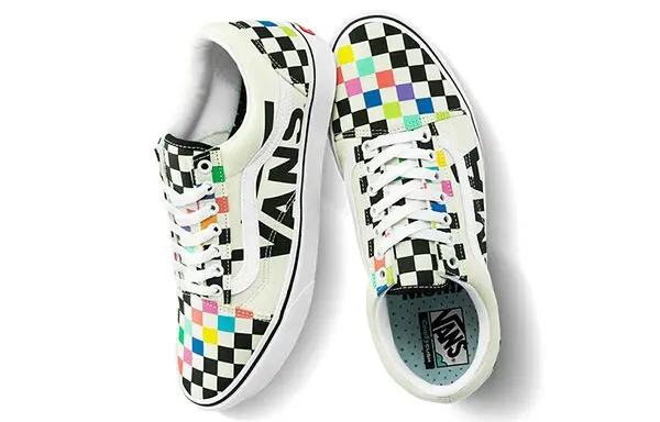 VANS Moma Comfycush Old Skool "colorful Checkerboard" Sneakers
