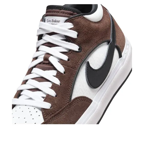 Nike React Leo Mid Top Sneakers - Brown/white