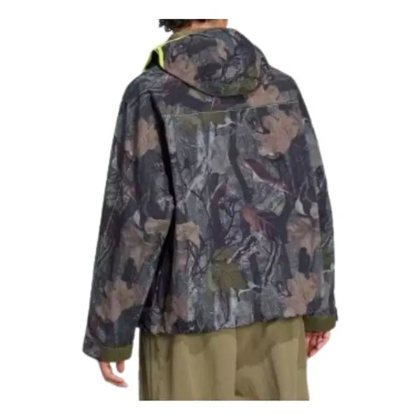 Adidas Camouflage Print Hooded Half-zip Jacket