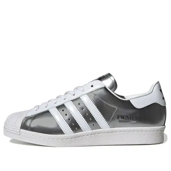 Adidas Superstar X Prada Low Top Sneakers - Silver
