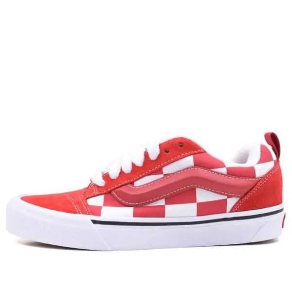 VANS Knu Skool 'mega Check Red' Sneakers - Red/white