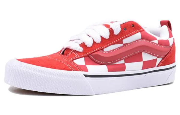 VANS Knu Skool 'mega Check Red' Sneakers - Red/white