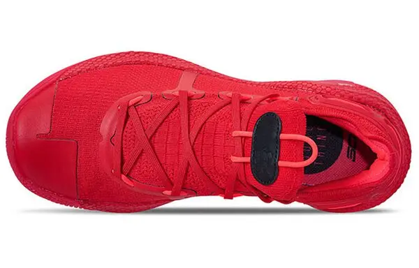 Under Armour Curry 6 High Top Athletic Sneakers - Red