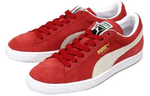 PUMA Suede Classic+ Low Top Sneakers - Red