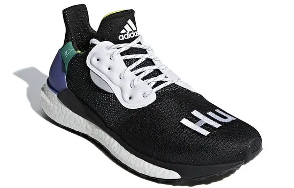 Adidas Pharrell X Solar Hu Glide Sneakers - Black