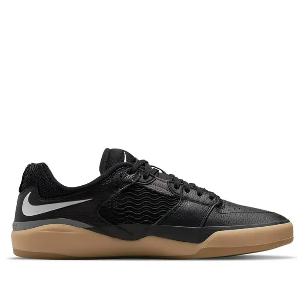 Nike Ishod Wair "black Gum" Skate Sneakers - Black/brown