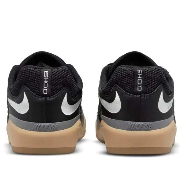Nike Ishod Wair "black Gum" Skate Sneakers - Black/brown