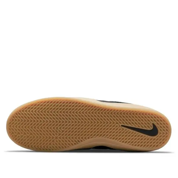 Nike Ishod Wair "black Gum" Skate Sneakers - Black/brown