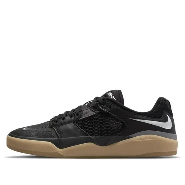 Nike Ishod Wair "black Gum" Skate Sneakers - Black/brown