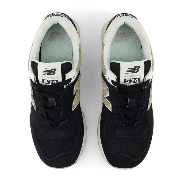 NEW BALANCE 574 Sneakers - Black/elephant Bone