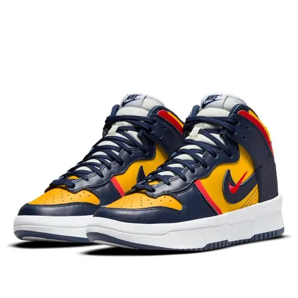 Nike Dunk High Up Rebel Sneakers - Blue/yellow/red