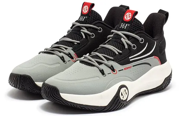 361 DEGREES Ag Pull Up Sneakers - Black/grey/white