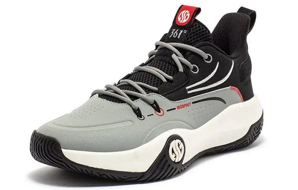 361 DEGREES Ag Pull Up Sneakers - Black/grey/white