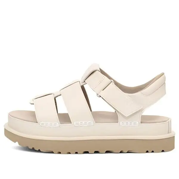 UGG Goldenstar Strap Platform Sandal - White