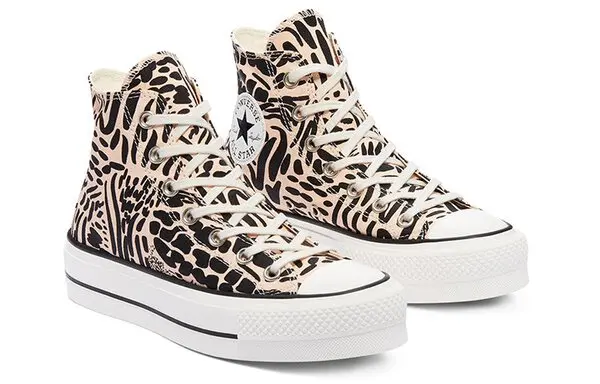 CONVERSE Chuck Taylor All Star Platform High Top "jungle Art" Sneakers