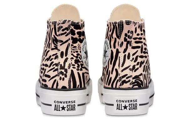CONVERSE Chuck Taylor All Star Platform High Top "jungle Art" Sneakers