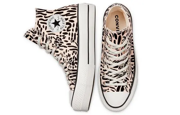 CONVERSE Chuck Taylor All Star Platform High Top "jungle Art" Sneakers