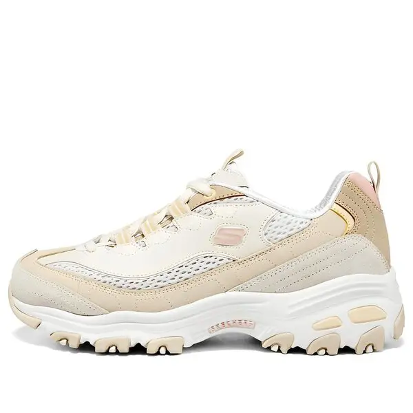 Sketchers D'lites 1.0 Low Top Sneakers - Beige