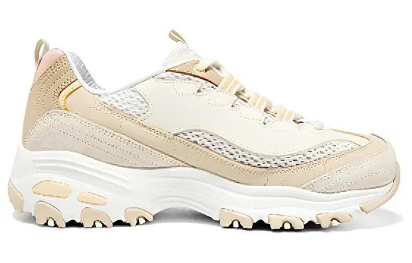 Sketchers D'lites 1.0 Low Top Sneakers - Beige
