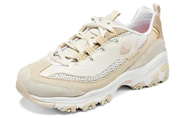 Sketchers D'lites 1.0 Low Top Sneakers - Beige