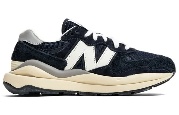 NEW BALANCE 57/40 "eclipse Sea Salt" Low Top Sneakers - Navy Blue/white