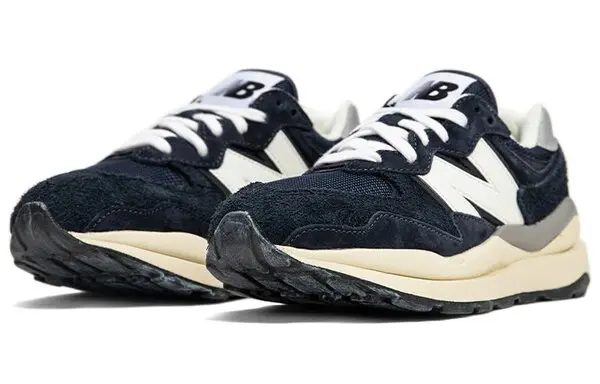 NEW BALANCE 57/40 "eclipse Sea Salt" Low Top Sneakers - Navy Blue/white