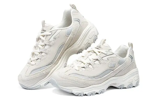 Sketchers D'lites 1.0 Sneakers - Beige/light Blue