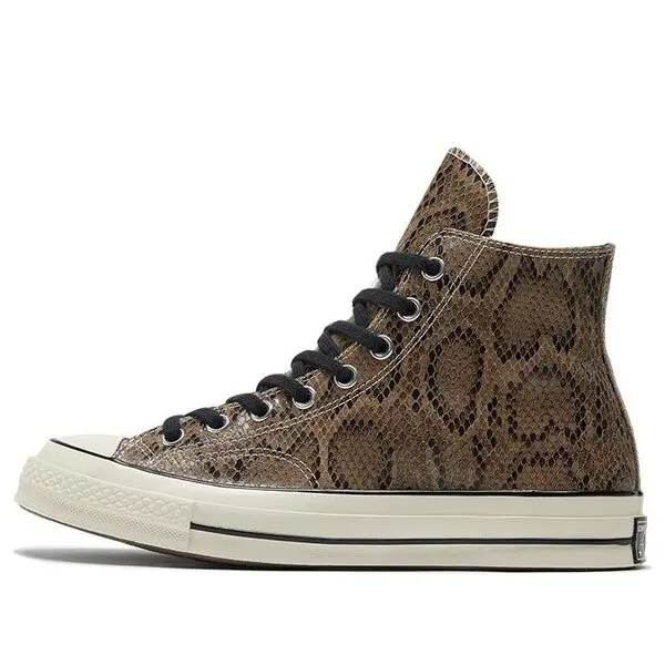 CONVERSE Chuck 70 High Top Snakeskin Sneakers - Brown/black